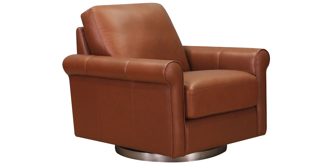 Laguna Swivel Leather Chair | Hydeline USA – Hydeline Furniture