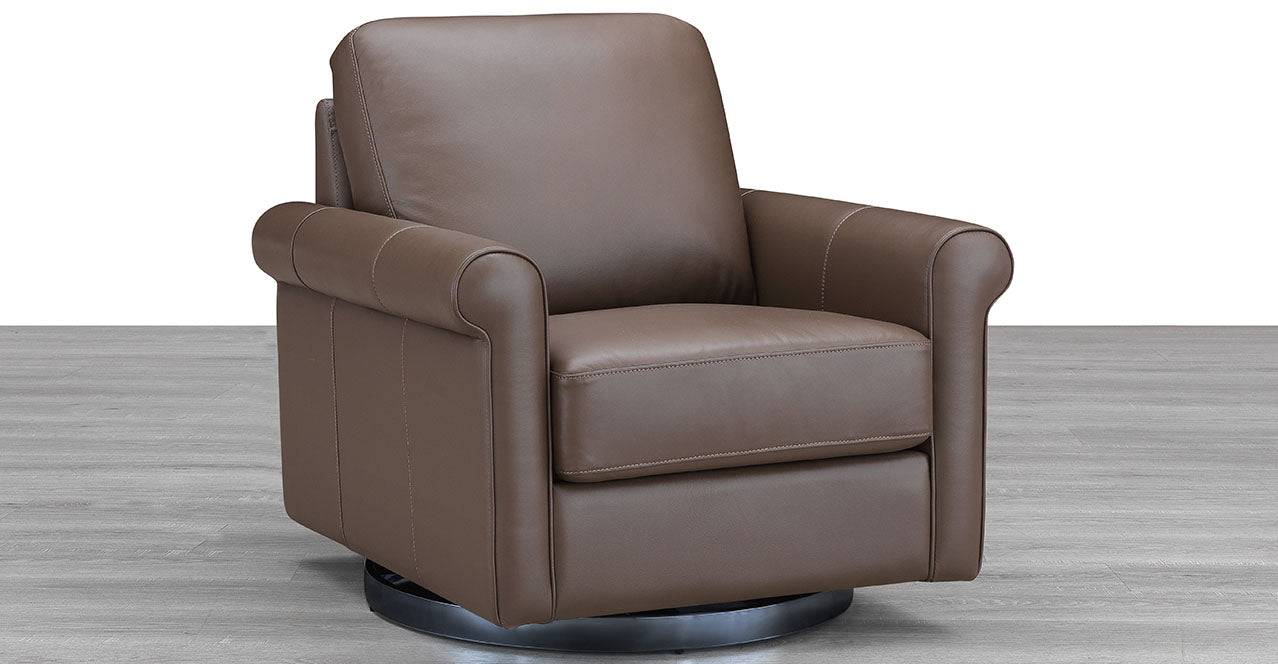 Laguna Swivel Leather Chair | Hydeline USA – Hydeline Furniture